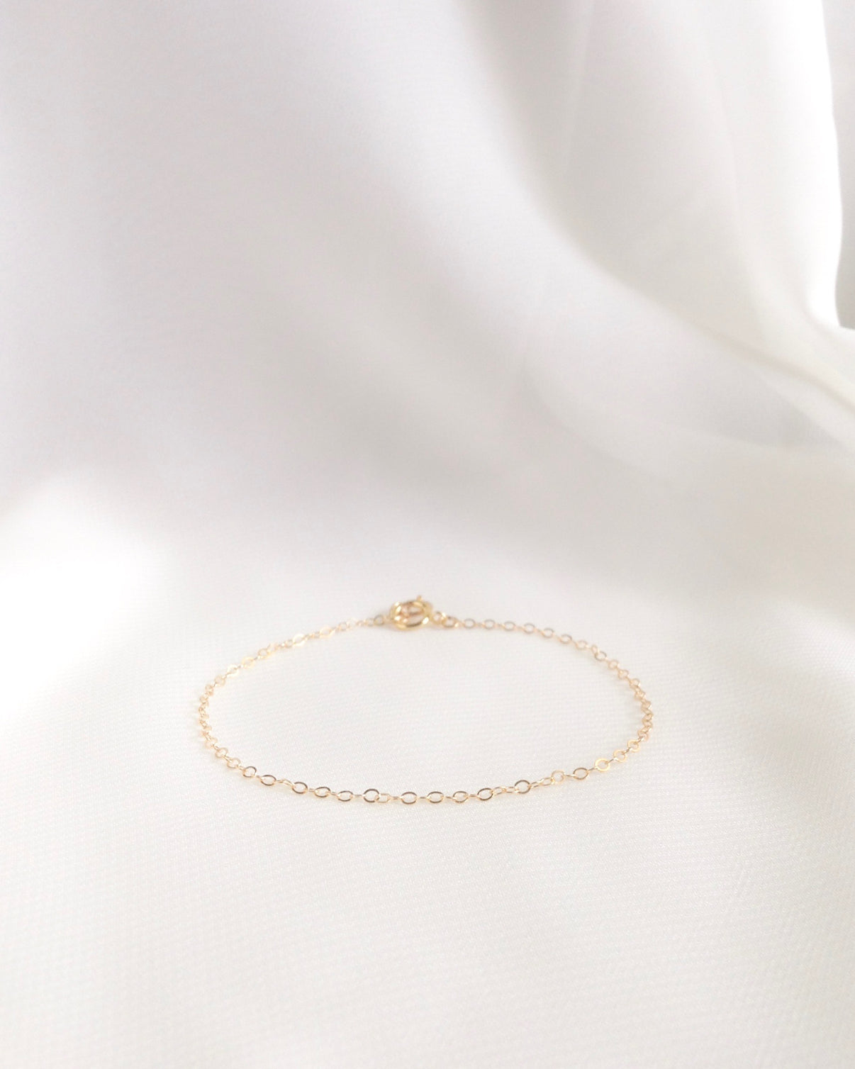 Minimal Thin Chain Everyday Bracelet | Plain Chain Bracelet | IB ...